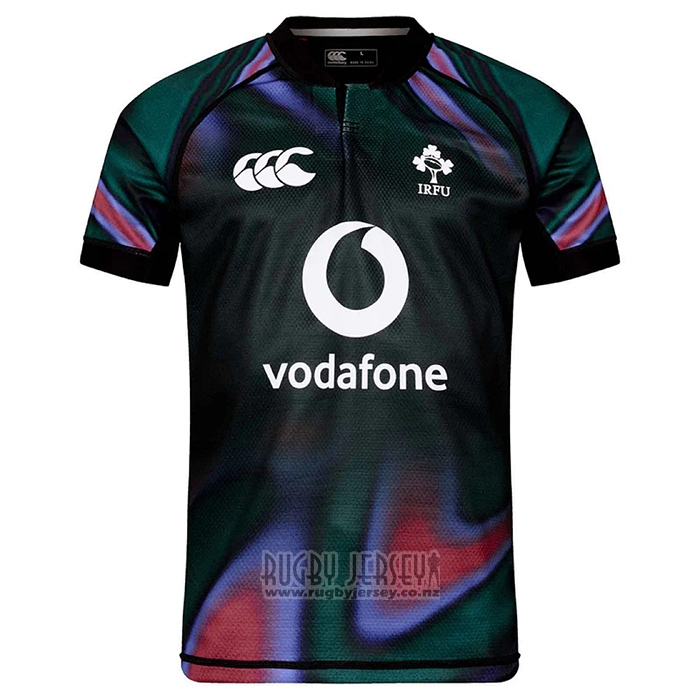 Jersey Ireland Rugby 2025-2026 Pre Partido Black | RUGBYJERSEY.CO.NZ