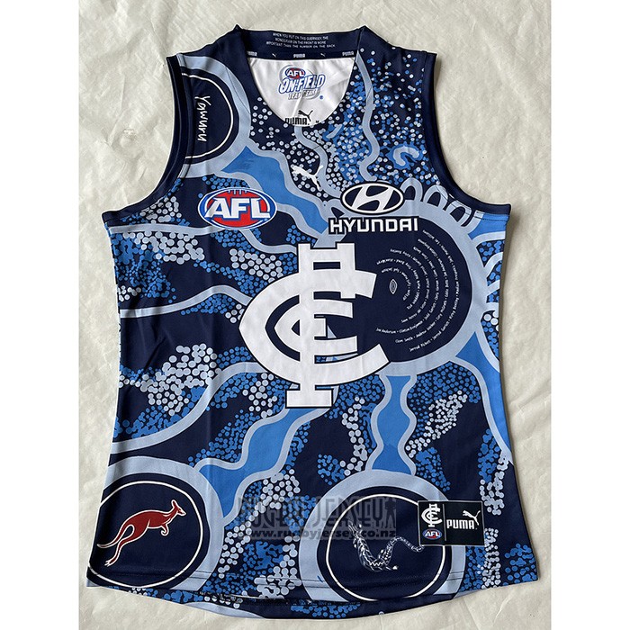Carlton Blues AFL Guernsey 2022 Indigenous | RUGBYJERSEY.CO.NZ