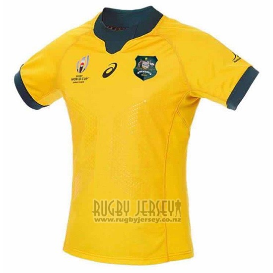 Australia Rugby Jersey RWC2019 Home | RUGBYJERSEY.CO.NZ