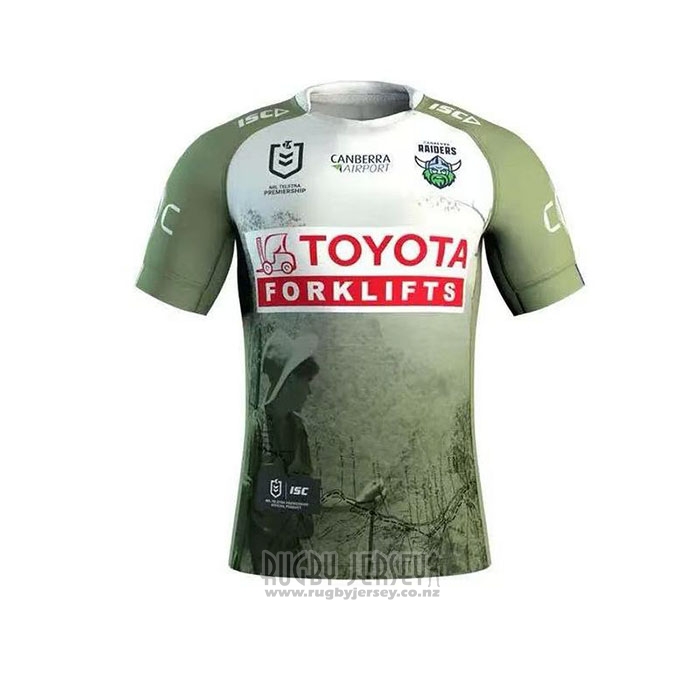 Jersey Canberra Raiders Rugby 2025 ANZAC | RUGBYJERSEY.CO.NZ