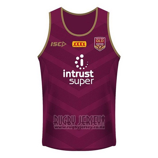 Queensland Maroon Rugby 2018-19 Tank Top | RUGBYJERSEY.CO.NZ