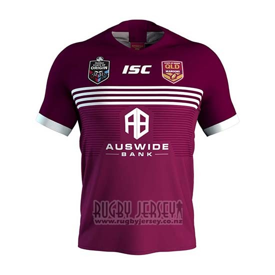 Queensland Maroon Rugby Jersey 2019-20 Home | RUGBYJERSEY.CO.NZ