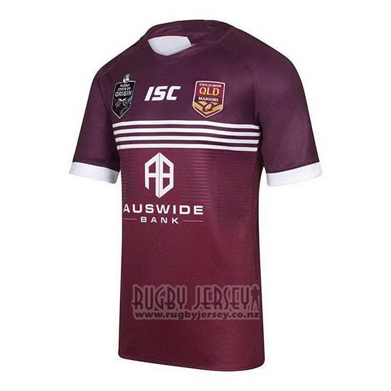 Queensland Maroon Rugby Jersey 2019-20 Home | RUGBYJERSEY.CO.NZ