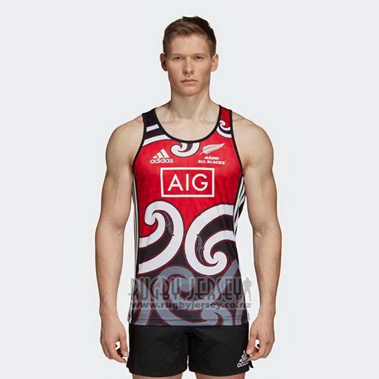 New Zealand All Blacks Rugby Tank Top Red | RUGBYJERSEY.CO.NZ